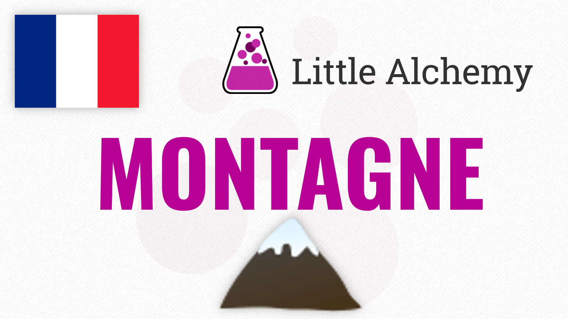 montagne - Little Alchemy Solution