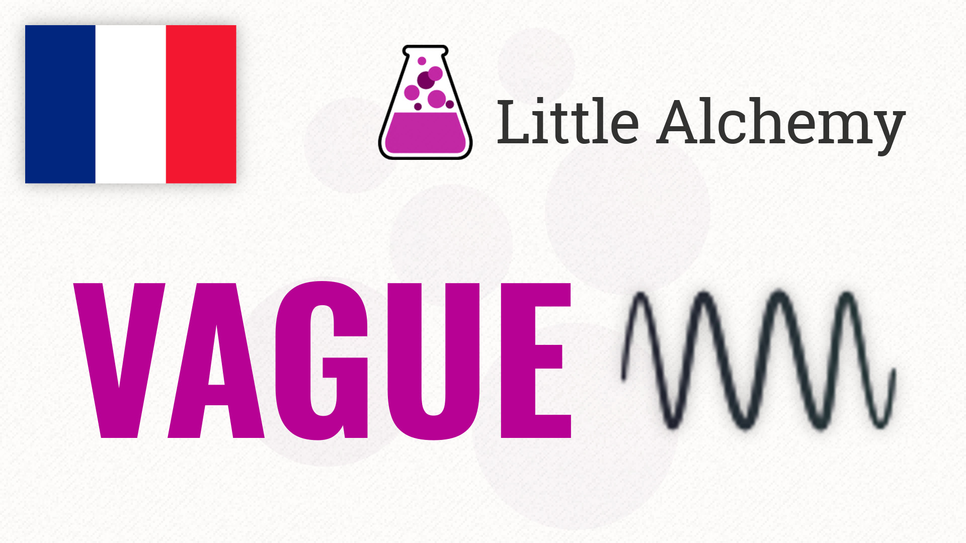 vague - Little Alchemy Solution